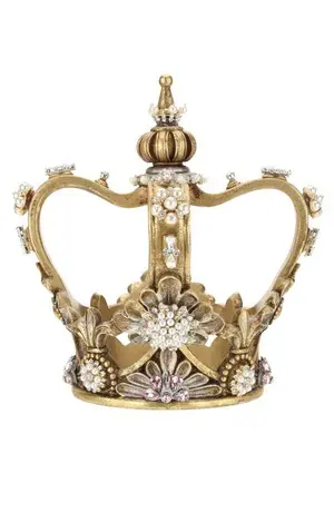MARK ROBERTS Jeweled Queen's Crown - Gold