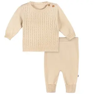 JUST BORN Cable Knit Sweater Set