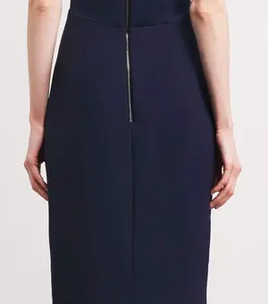 Safiyaa Crepe Strapless Gown