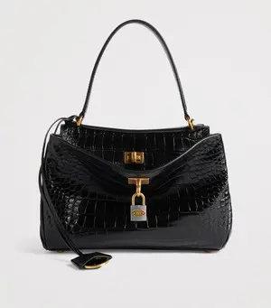 Balenciaga Bb Padlock Charm - Black
