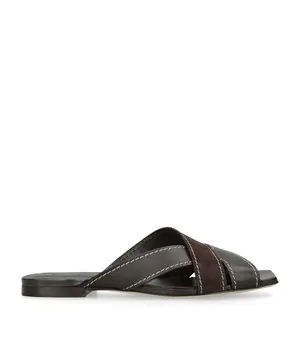 Tod's Contrast Stitching Sandals For Women