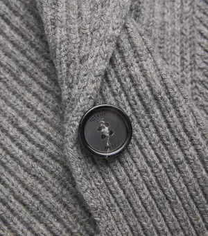 TOTEME Wool-blend Shawl Cardigan - Grey