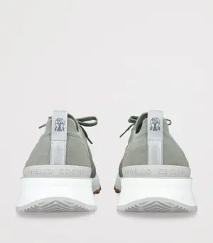Brunello Cucinelli Knitted Sneakers - Green