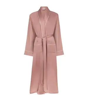 Gingerlily Silk Robe - Pink