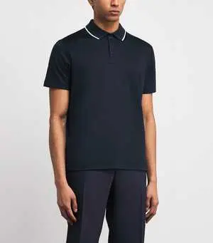 Paul & Shark X Kl Rahul Aqua Touch Cotton Interlock Polo Shirt - Navy