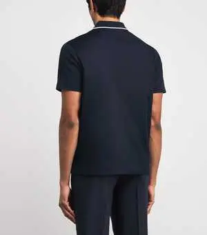 Paul & Shark X Kl Rahul Aqua Touch Cotton Interlock Polo Shirt - Navy
