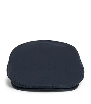 Barbour Cotton Finnean Flat Cap - Navy