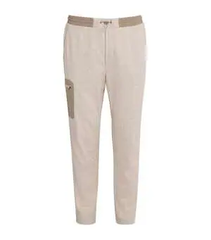 Sease Linen-cotton Straight Sweatpants