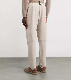 Sease Linen-cotton Straight Sweatpants