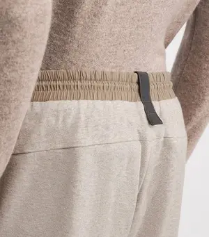 Sease Linen-cotton Straight Sweatpants