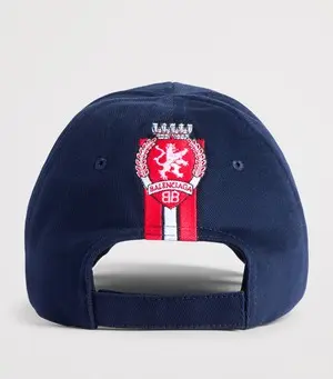 Balenciaga Cotton Twill 3b Football Cap - Blue