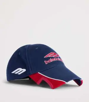 Balenciaga Cotton Twill 3b Football Cap - Blue