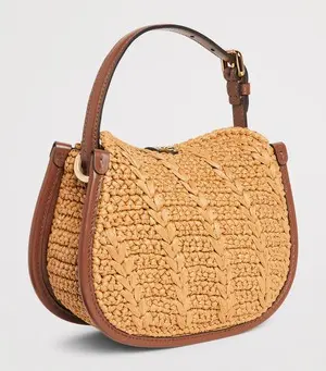 Etro Raffia Pony Crossbody Bag