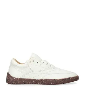 Gabriela Hearst Leather Ohio Sneakers - Ivory