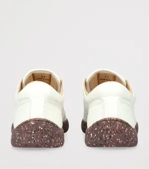 Gabriela Hearst Leather Ohio Sneakers - Ivory