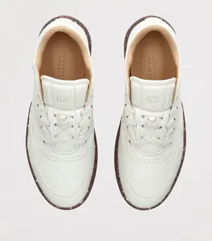 Gabriela Hearst Leather Ohio Sneakers - Ivory