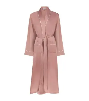 Gingerlily Silk Robe - Pink