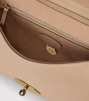 Mulberry Medium Leather Lily Shoulder Bag - Beige