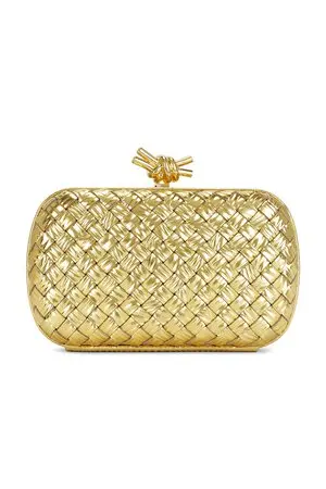 Bottega Veneta Knot Clutch - Gold