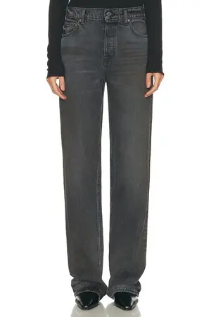 GRLFRND Bella Cinch Low Rise Boyfriend Denim - Dark Cloud