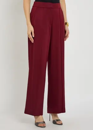 Simkhai Kyra Pintuck Wide-leg Satin Trousers