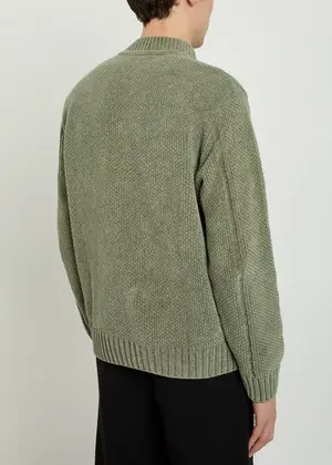 Stone Island Logo Cotton Jumper - Sage