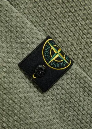 Stone Island Logo Cotton Jumper - Sage