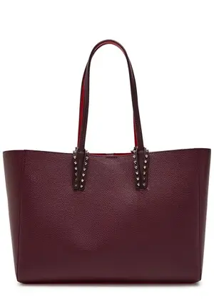 CHRISTIAN LOUBOUTIN Cabata Small Grained Leather Tote Bag - Brown
