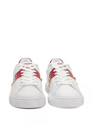 Versace Greca Studded-embellishment Sneakers - White