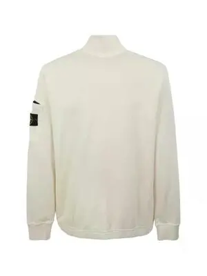 Stone Island Zip-up Fleece Sweater - Neutrals