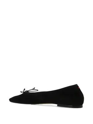 AeydĒ Bow-detail Ballet Flats - Black