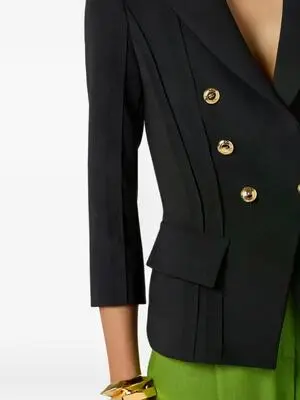 Elisabetta Franchi Button Double-breasted Jacket - Blue