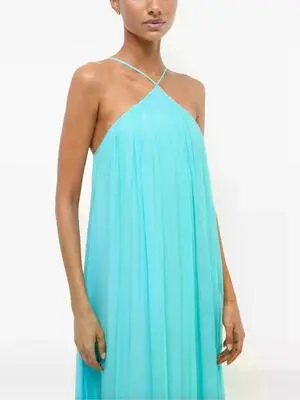 Staud Dasha Halterneck Maxi Dress - Blue