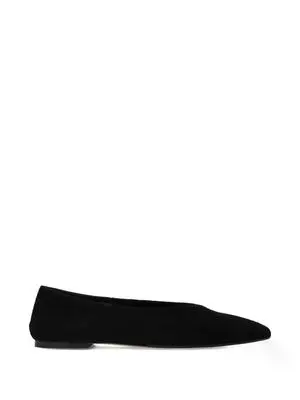 AeydĒ Pointed Toe Suede Ballerinas