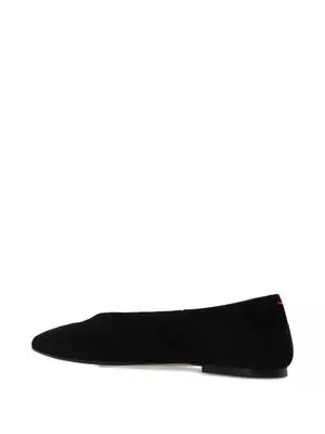 AeydĒ Pointed Toe Suede Ballerinas