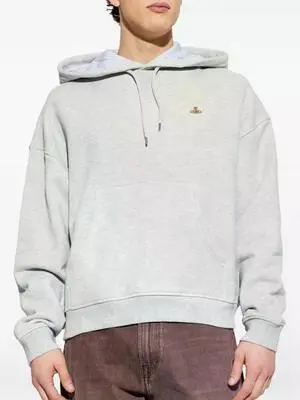 VIVIENNE WESTWOOD Logo-detail Hoodie - Grey