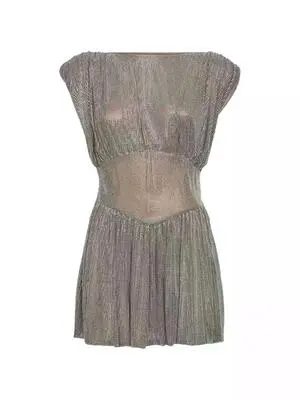 Giuseppe Di Morabito Crystal-embellished Flared Dress - Silver