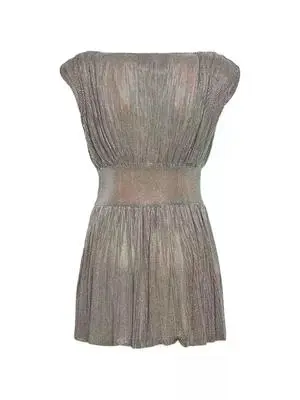 Giuseppe Di Morabito Crystal-embellished Flared Dress - Silver