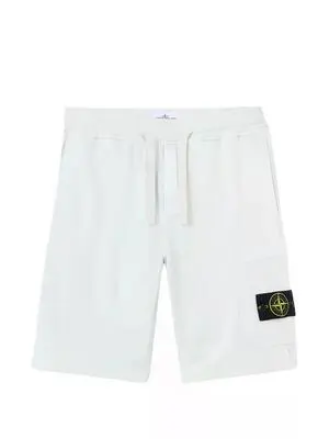 Stone Island Logo-patch Drawstring Shorts - Blue