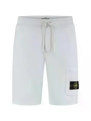 Stone Island Logo-patch Drawstring Shorts - Blue
