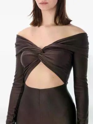 Andamane Off-shoulder Twist Jumpsuit