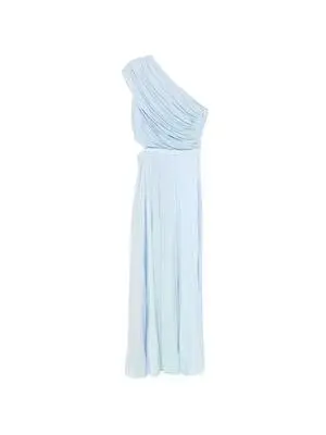 Maje One-shoulder Cut-out Midi Dress