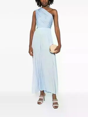 Maje One-shoulder Cut-out Midi Dress