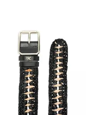 Patrizia Pepe Woven Raffia Belt