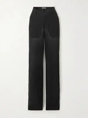 SUPRIYA LELE Paneled Wide-leg Wool-blend Pants