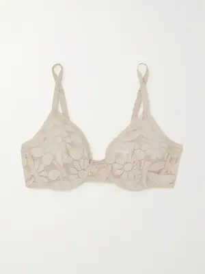 ERES Fleuris Stretch-lace Underwired Bra - Pink