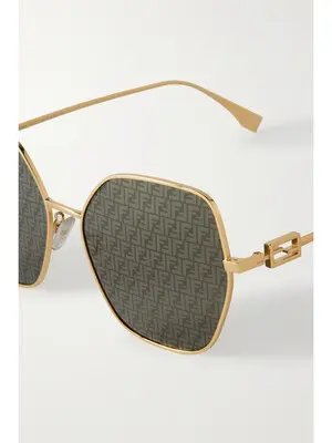 Fendi Hexagon-frame Sunglasses