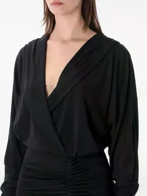 Andamane Grace Hooded Mini Dress - Black