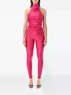 Andamane Tatiana Halter Draped Jumpsuit - Pink