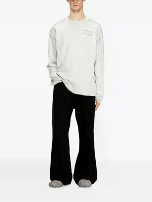 DIESEL® Relaxed Long-sleeve T-shirt With Printed Sleeves